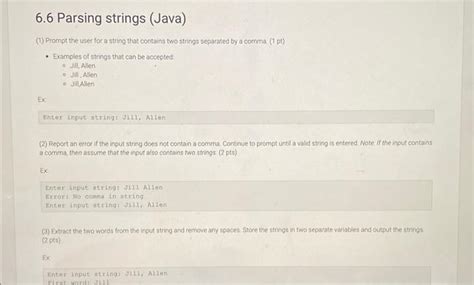 solved 1 prompt the user for a string that contains two