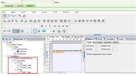 Sap Adobe Form Tutorial Part Xiii How To Print Two Tables Adjacent To Each Other Elearning