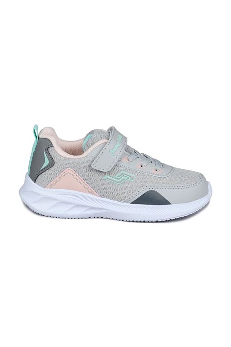 Jump 28110 Cırtlı Gri Somon Pembe Kız Çocuk Sneaker Günlük Spor
