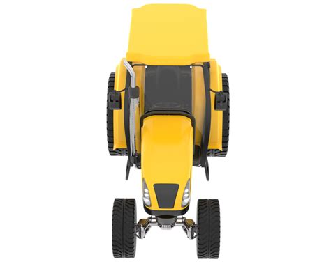 Medium Farming Tractor Isolated On Background 3d Rendering