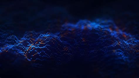 Premium Photo Vector Abstract Futuristic Background Big Data Visualization Dynamic Wave Of