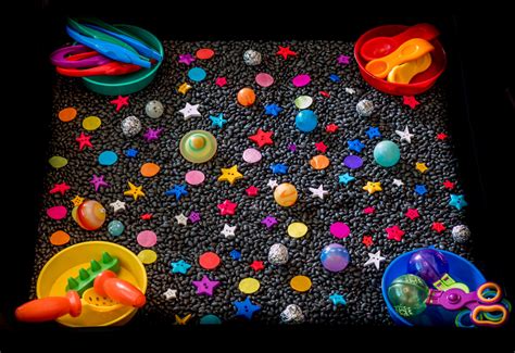 How To Make A Space Themed Messy Play Sensory Tray Special Needs And