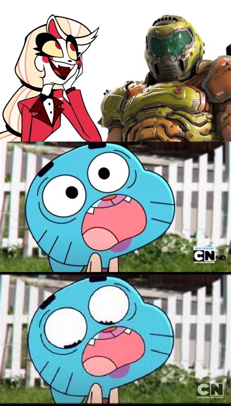 Charlie X Doomguy Makes Gumballs Eyes Broke By Fbirancher7590 On