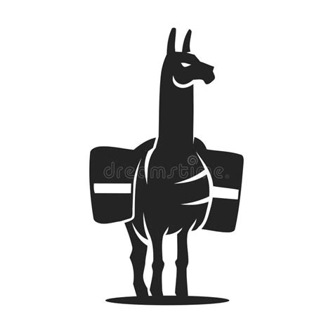 Llama Logo Template Isolated Brand Identity Icon Abstract Vector