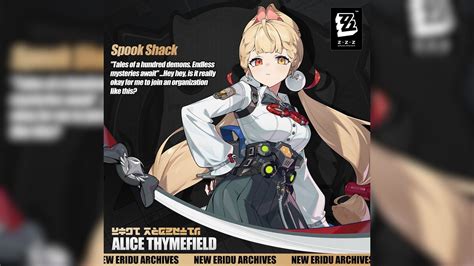 Zenless Zone Zero Drip Marketing Reveals Alice