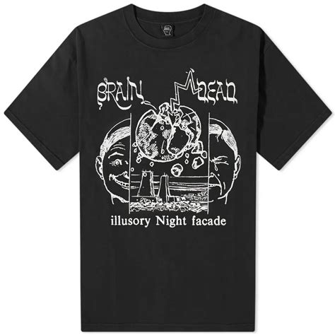 Brain Dead Mens Night Facade T Shirt In Black Brain Dead