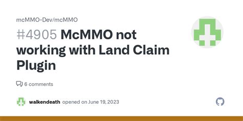 Mcmmo Not Working With Land Claim Plugin · Issue 4905 · Mcmmo Dev