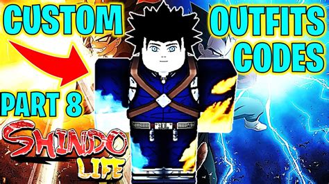 Shindo Life Custom Outfits Codes Part Youtube