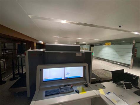 Dual View Dual Energy X Ray Baggage Scanner X Ray Inspection Screening Scanner And Check Point