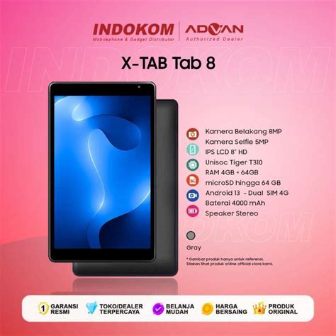 Promo Advan Xtab Ram Gb Gb Tablet Inch Grey Garansi Resmi Diskon Di Seller Indokom