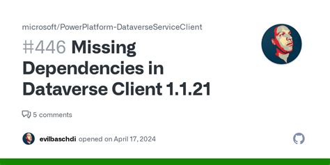 Missing Dependencies In Dataverse Client Issue