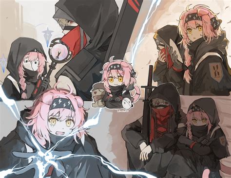 Goldenglow And Red Arknights Drawn By Uncleko Danbooru