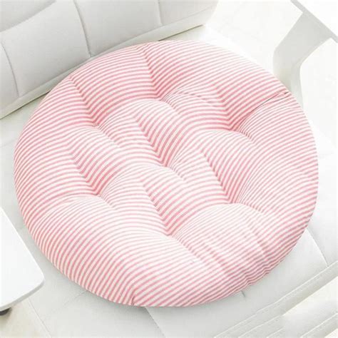 Lot De 2 Coussins De Chaise Ronds Épais De 8 Cm Pour Intérieur Et