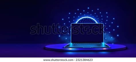 Futuristic Computer Portal Laptop Photos Images And Pictures Shutterstock