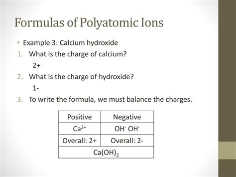 Ppt Naming And Formulas Multivalent And Polyatomic Ions Powerpoint Presentation Id 5871747