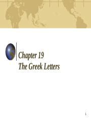 Understanding Greek Letters And Hedging Strategies In Options Course Hero