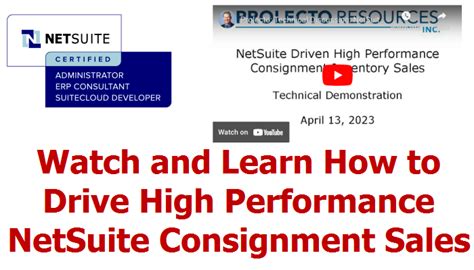 Uncommon High Performance Netsuite Consignment Sales Applications