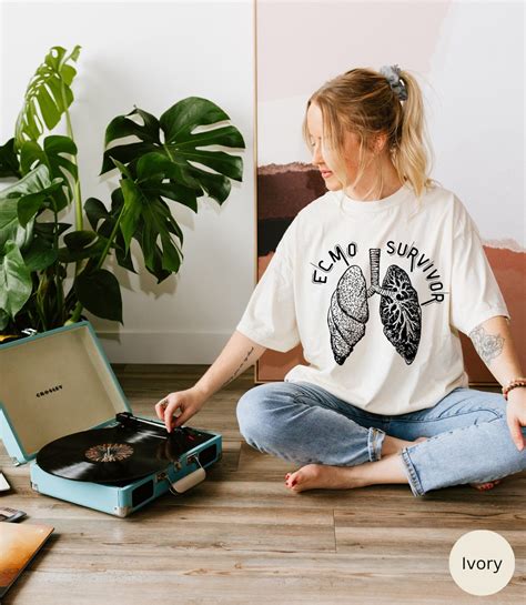 Ecmo Survivor Tee Ecmo Survivor Ts Survivor Tshirt Ecmo Lungs