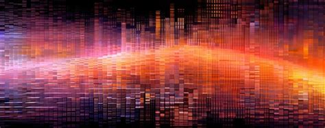 Premium Photo Abstract Panoramic Visualization Of A Binary Code
