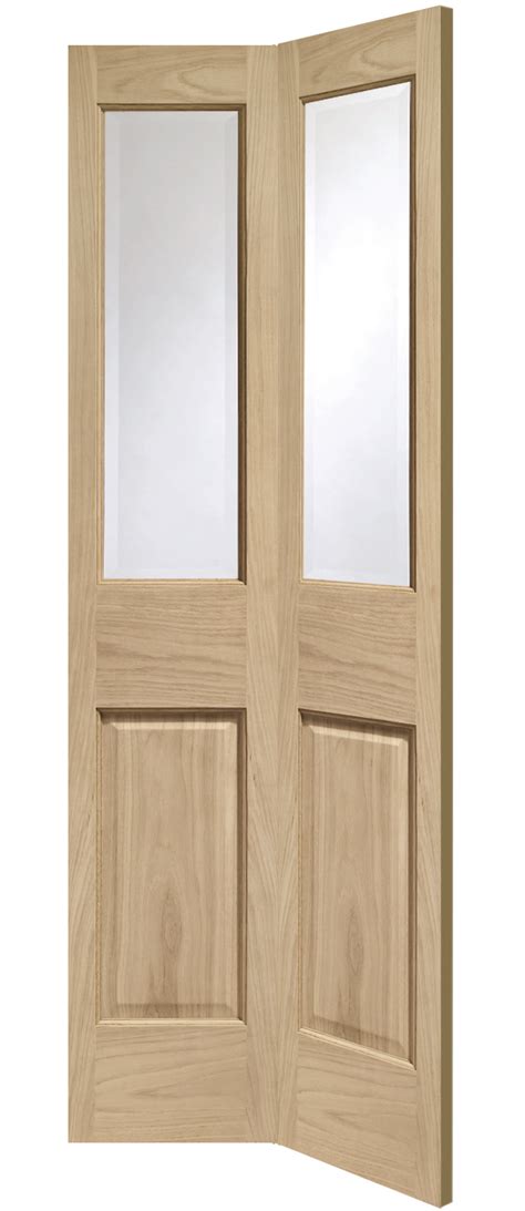 762x1981x35mm 30 Malton Oak Bi Fold Clear Glass At Vibrant Doors
