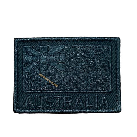 Anf Patch Black On Black 7x5cm Defence Q Store