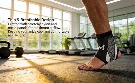2 Pcs Lightweight And Breathable Ankle Support Compression Sports Ankle