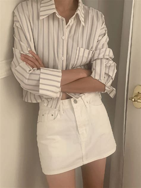나이니 [누적1천장 자체제작 인기재진행] 미니미니 로우 데님 미니 스커트