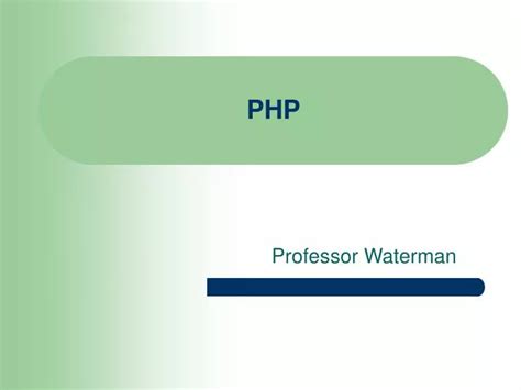 PPT PHP PowerPoint Presentation Free Download ID 5201075