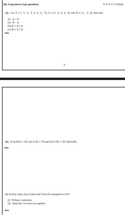 Solved Please I Want A Correct And Clear Solution For All Chegg