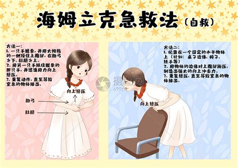 海姆立克急救法插画图片下载 正版图片402012745 摄图网