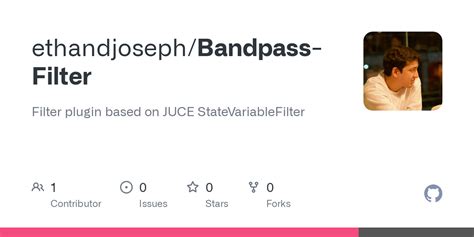 Github Ethandjosephbandpass Filter Filter Plugin Based On Juce Iir