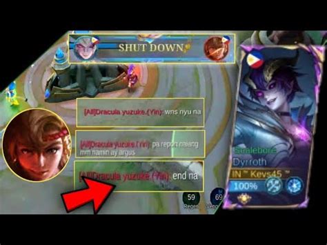 NEVER UNDERESTIMATE DYRROTH IN THE LATE GAME INTENSE BATTLE MLBB