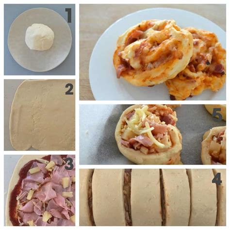 Easy Pizza Scrolls Recipe Ham Cheese And Pineapple Create Bake Make