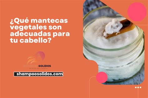 Qué mantecas vegetales son adecuadas para tu cabello En el cuidado
