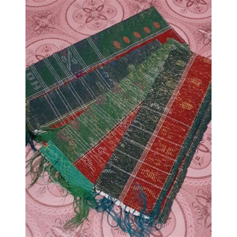 Jual ULOS SADUM MERAH SISI HIJAU BORDIR Shopee Indonesia