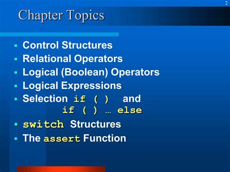 Control Structures In C Programming Language Ppt