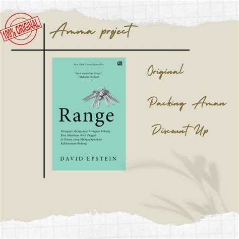 Promo Buku Range David Epstein Original Diskon 29 Di Seller Gempita