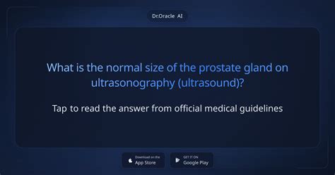 What Is The Normal Size Of The Prostate Gland On Ultrasonography