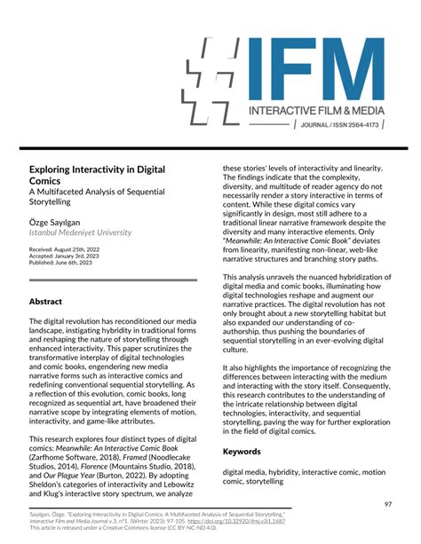 pdf exploring interactivity in digital comics a multifaceted