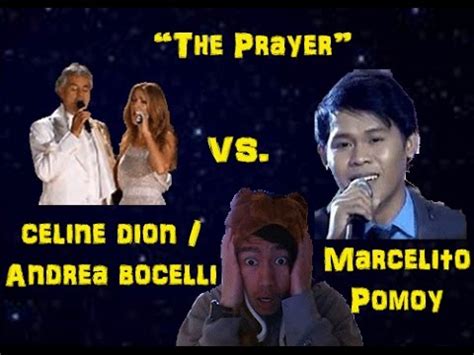 Celine Dion Andrea Bocelli VS Marcelito Pomoy Sings The Prayer
