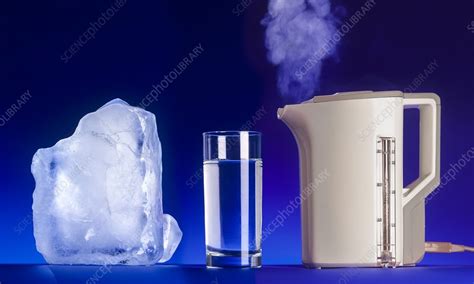 States Of Water Solid Liquid And Gas Stock Image C029 1079