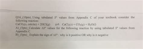 solved q16 10pts using tabulated so values from appendix c