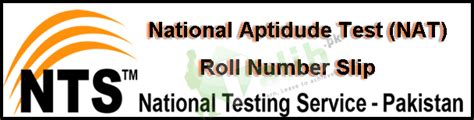 Nts Nat Test Roll Number Slip 2022 Online