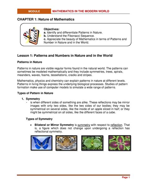 Chapter 1 Nature Of Mathematics CHAPTER 1 Nature Of Mathematics