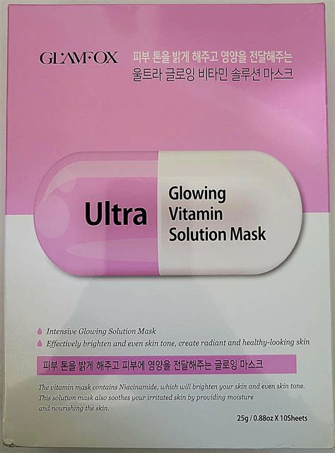 Glamfox Glowing Vitamin Mask Skin Zephyr