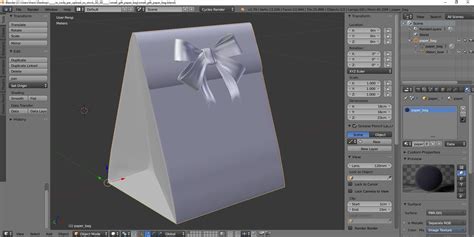 작은 선물 종이 봉지 3d 모델 9 Blend Fbx Obj Unknown Free3d