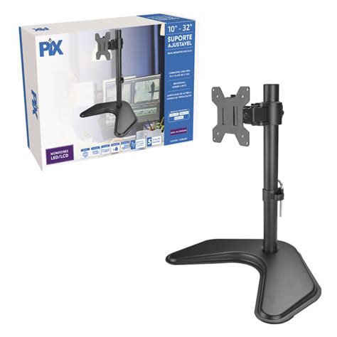 Suporte Para Monitor De Mesa Ajustável 10 A 32 Pix Leroy Merlin