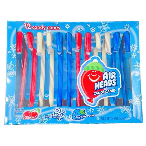 Christmas Airheads Candy Canes 12ct Candy Funhouse Candy Funhouse Us