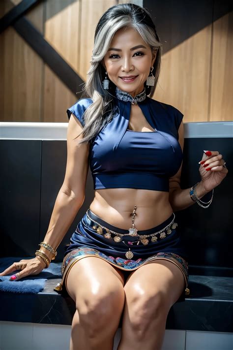 A Close Up Of A Woman Sitting On A Bench With A Cigarette Seaart Ai