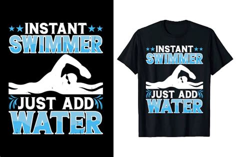 Vintage Swimmer Swimming T Shirt Design Graphic By Teeexpert